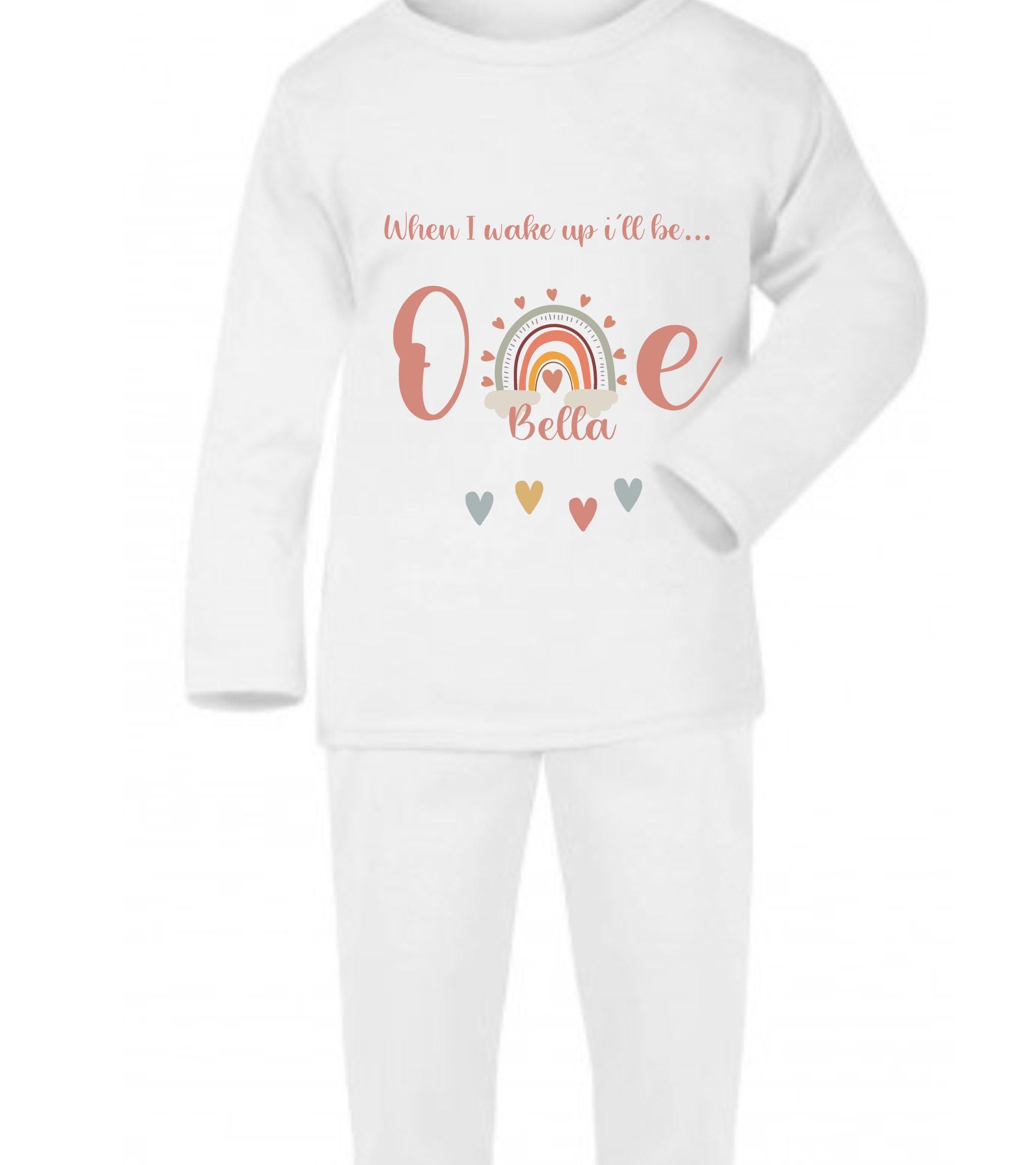 When I Wake up I’ll Be One 1st Birthday Pj’s, Personalised First ...
