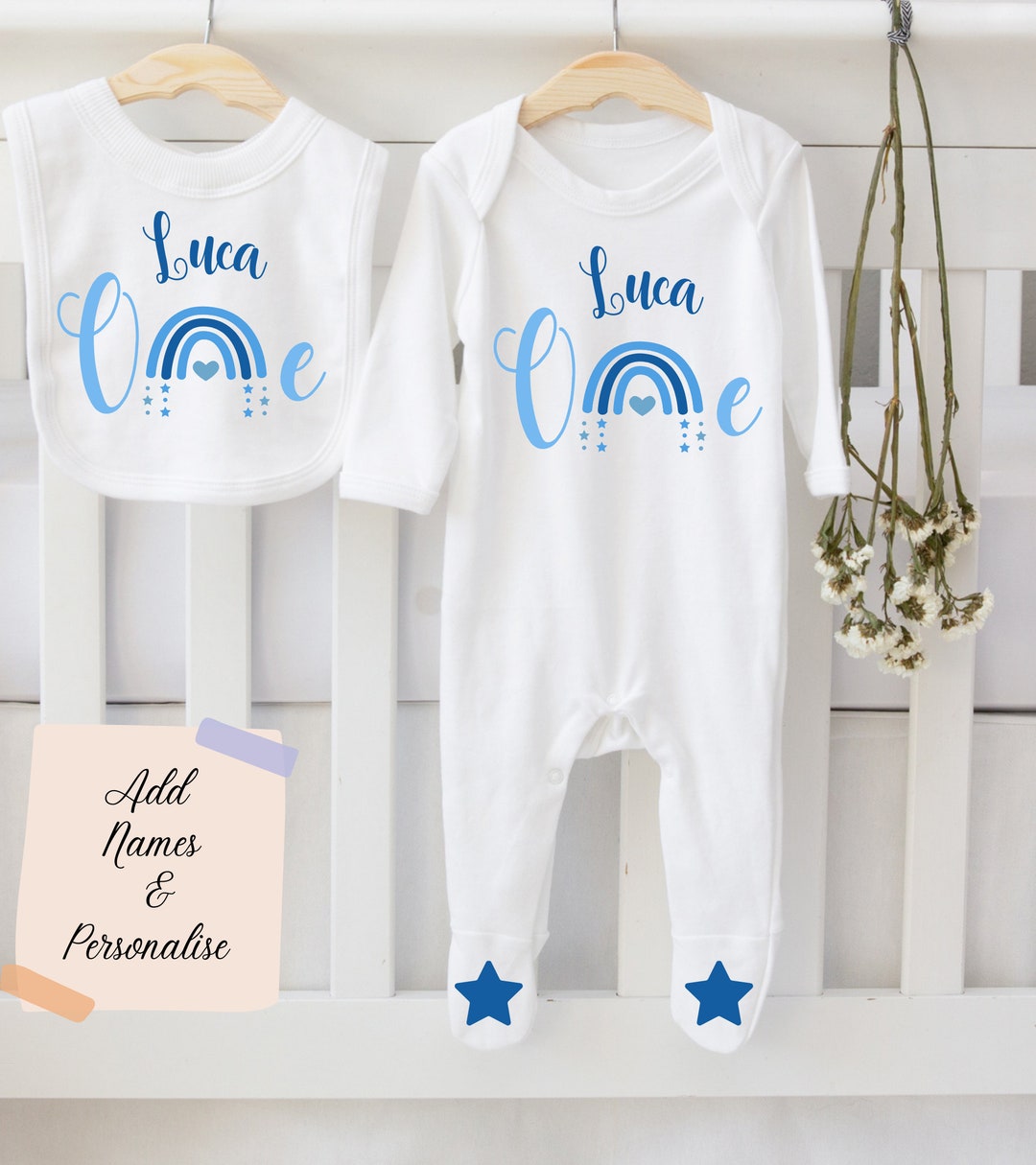 1st Birthday Pj’s One Year Old Personalised First Birthday Nightwear ...