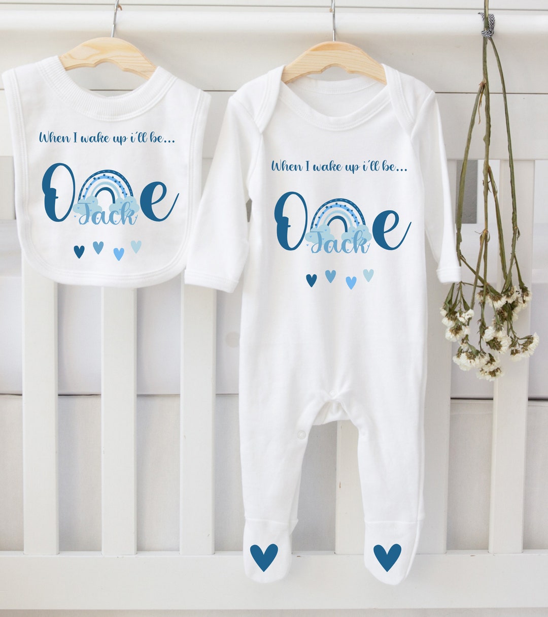 1st Birthday Pj’s When I Wake up I’ll Be One, Personalised First ...