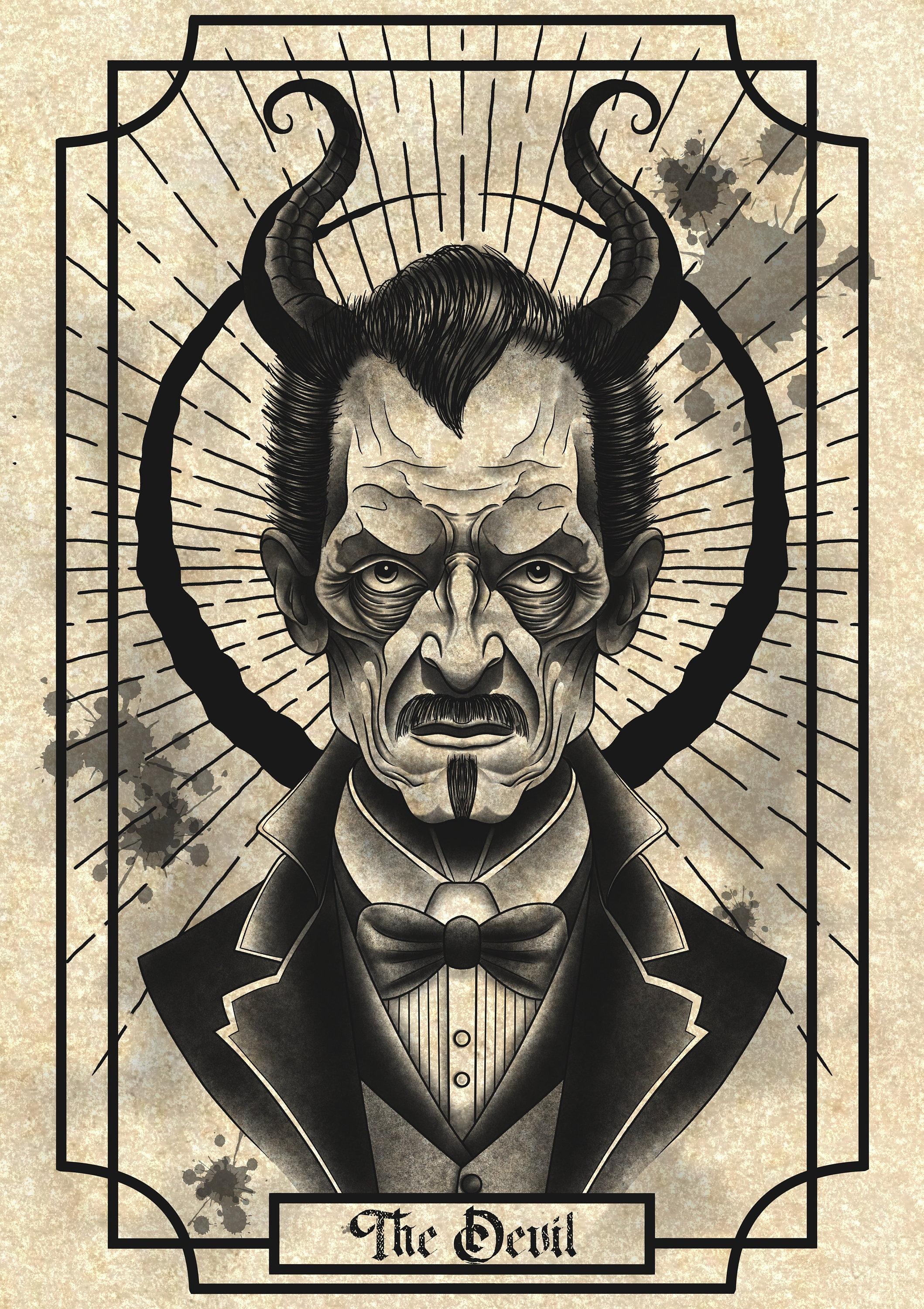 The Devil Major Arcana Tarot Card A4 Print - Etsy