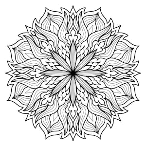 Mandala Colouring Book 1 - Etsy