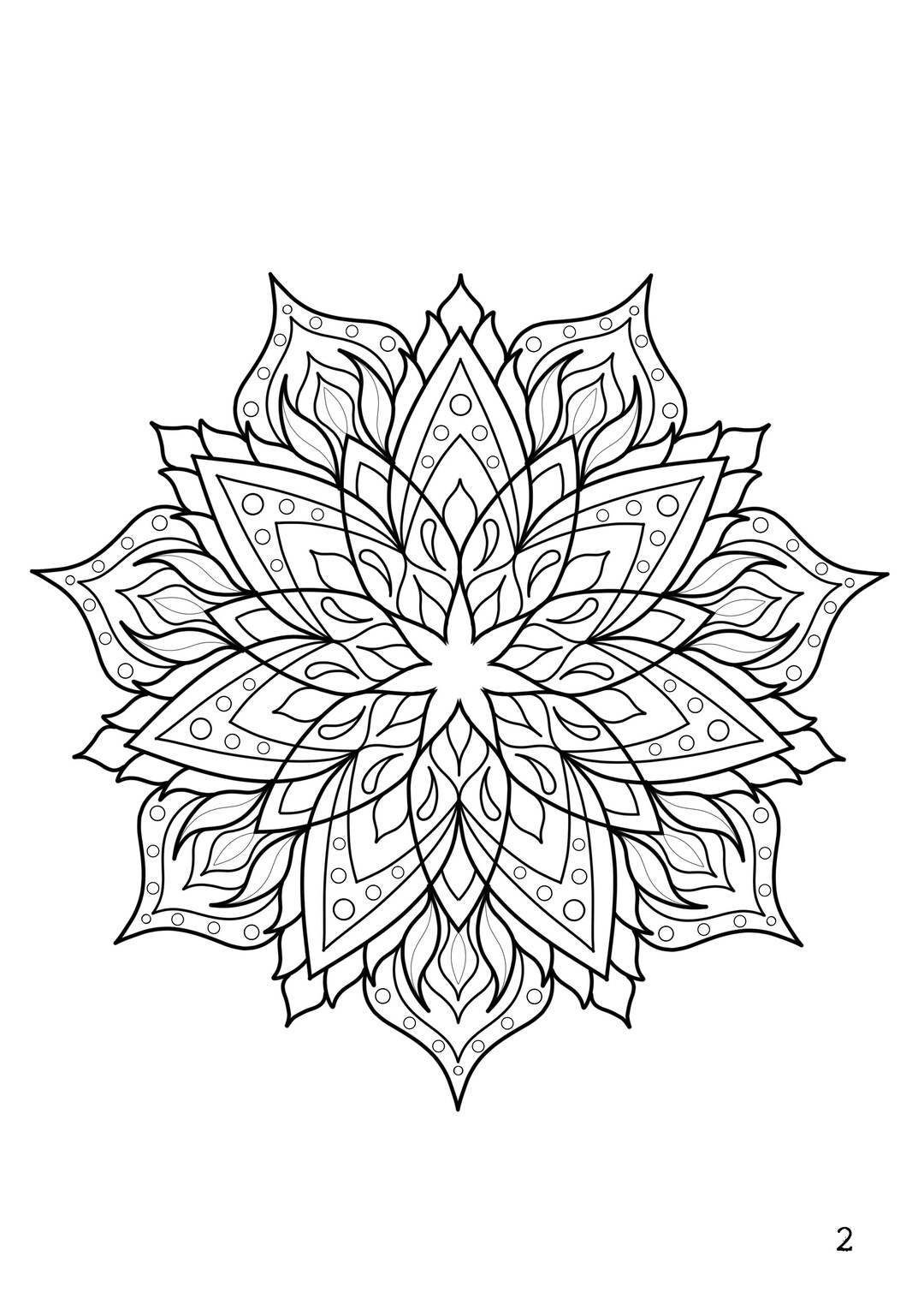 Mandala Colouring Book 1 - Etsy