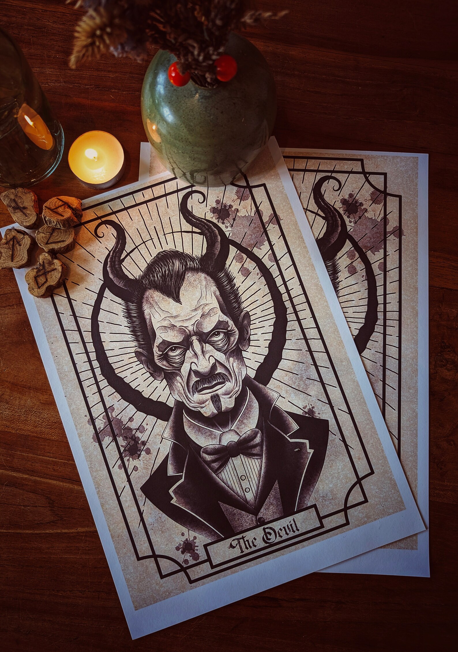 The Devil Major Arcana Tarot Card A4 Print - Etsy