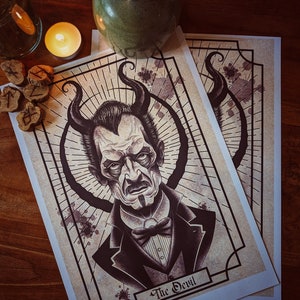 The Devil Major Arcana Tarot Card A4 Print - Etsy