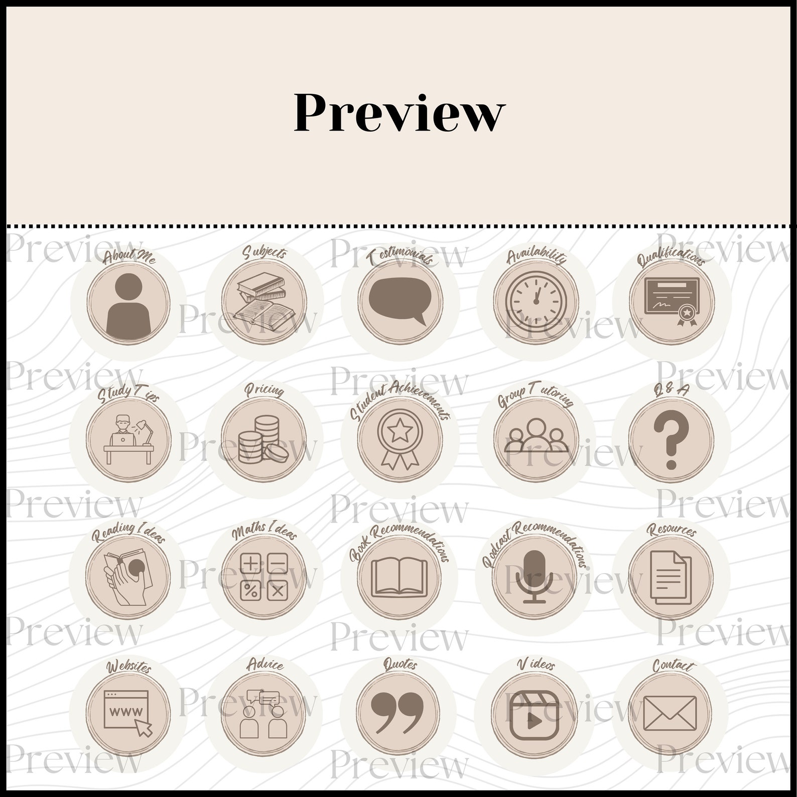 Teacher Tutor Instagram Template Bundle Grid and Story Templates ...