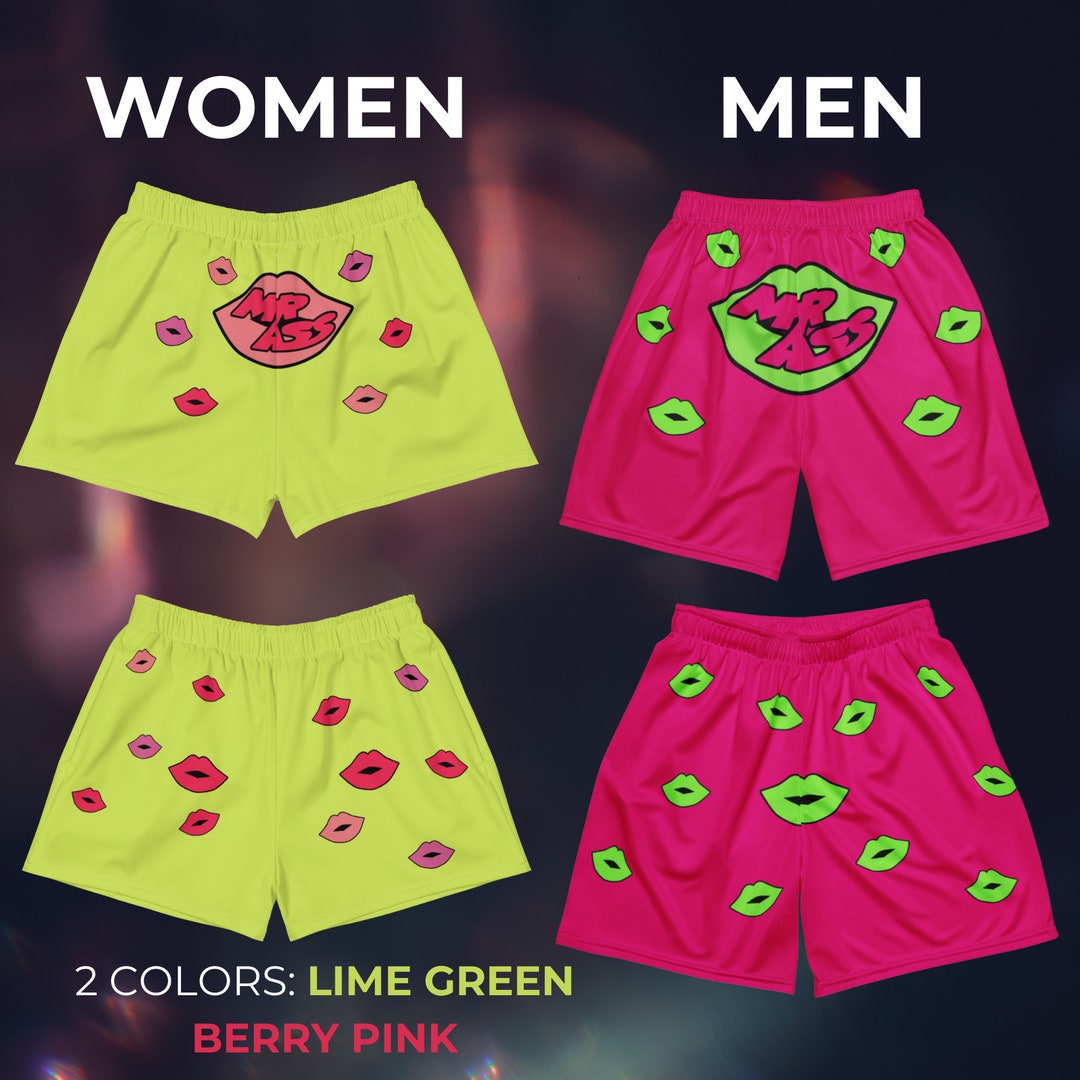 Womens Billy Gunn, Mr.ass Athletic Shorts, Pink Berry Sports Shorts ...