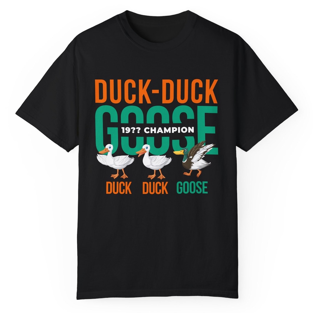 Duck Tshirt, Duck Duck Goose, Duck, Goose, Water Bird, Adult Retro ...