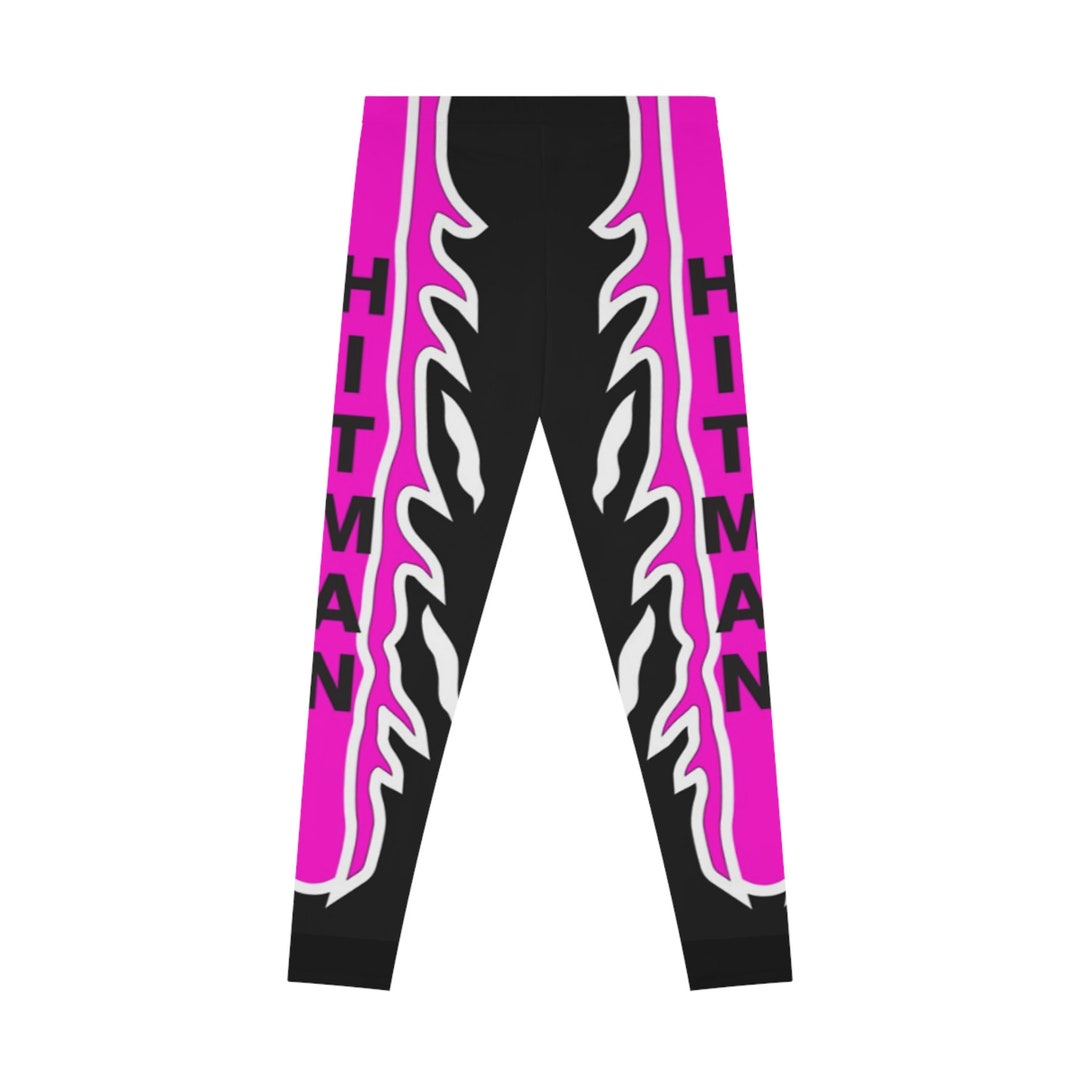 Hitman Wrestling Leggings Attire Wrestling Cosplay Bret Hart Leggings ...