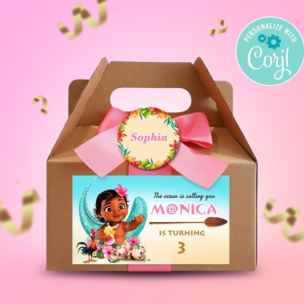 Moana Favor Boxes - Etsy