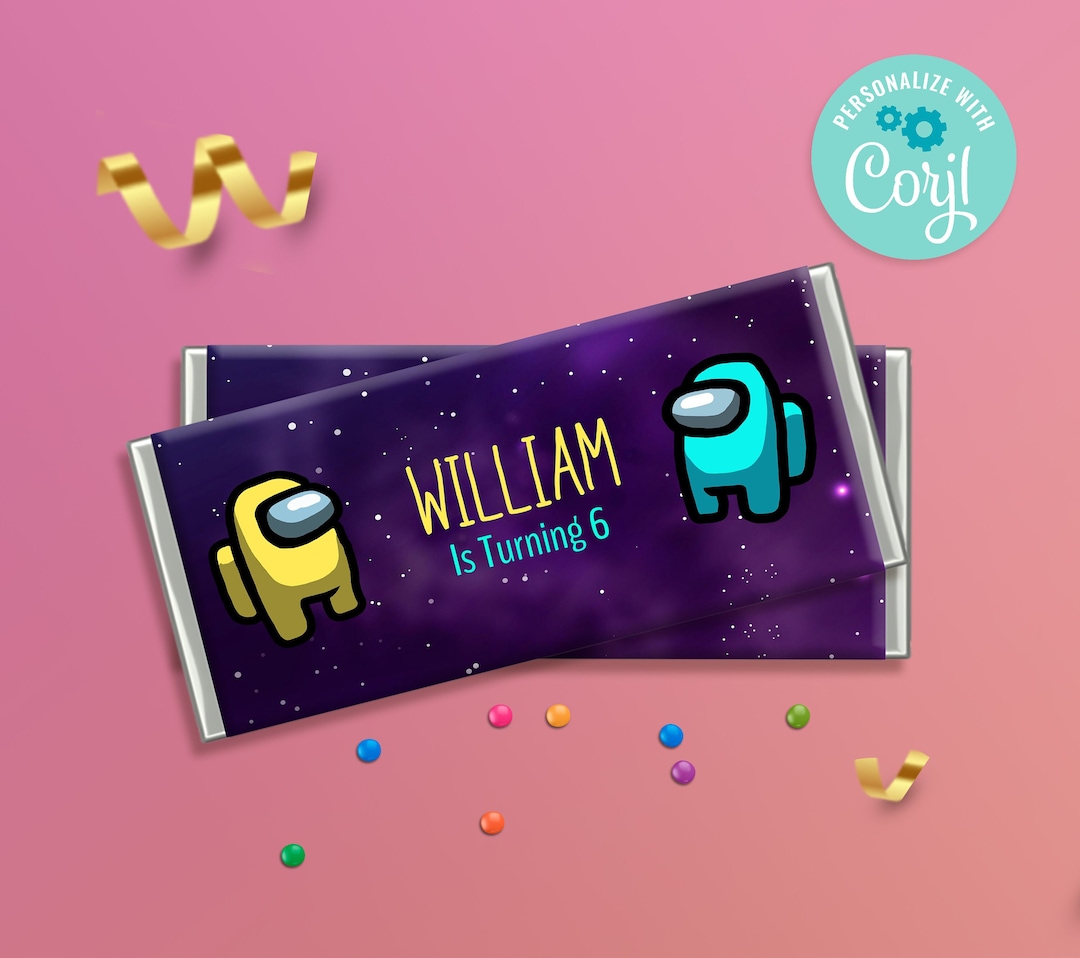 Among Us Candy Wrapper Among Us Chocolate Wrapper Among Us - Etsy