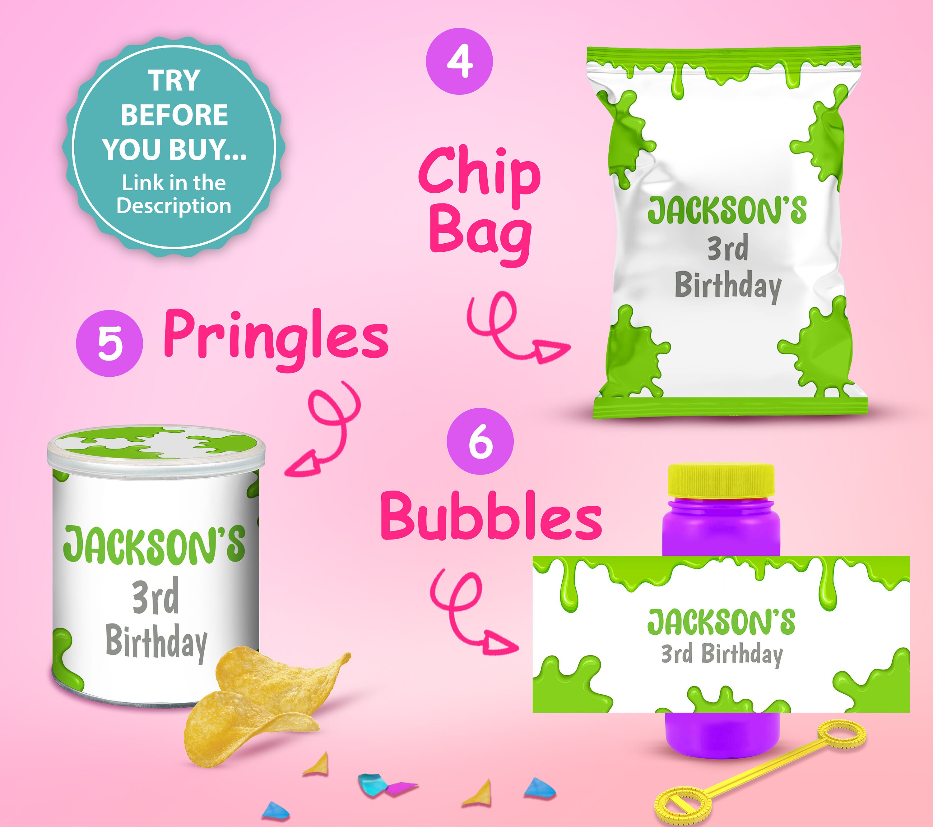 Slime Printables Slime Decorations Slime Birthday Party - Etsy