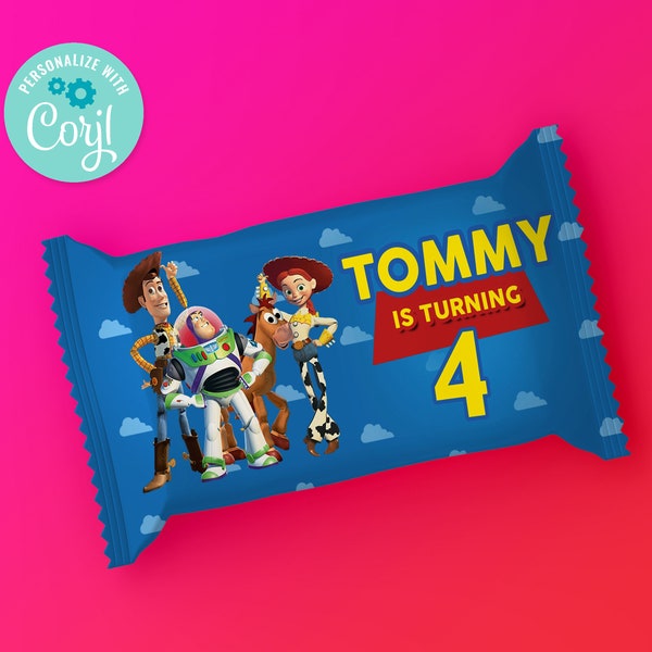 Toy Story Label Etsy