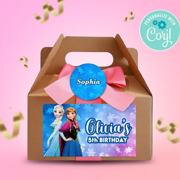 Frozen Favor Boxes - Etsy