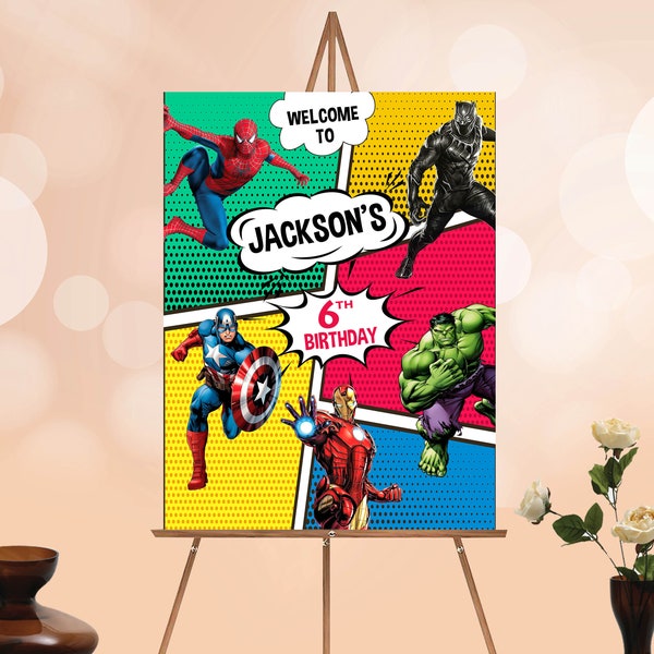 Superhero Poster - Etsy