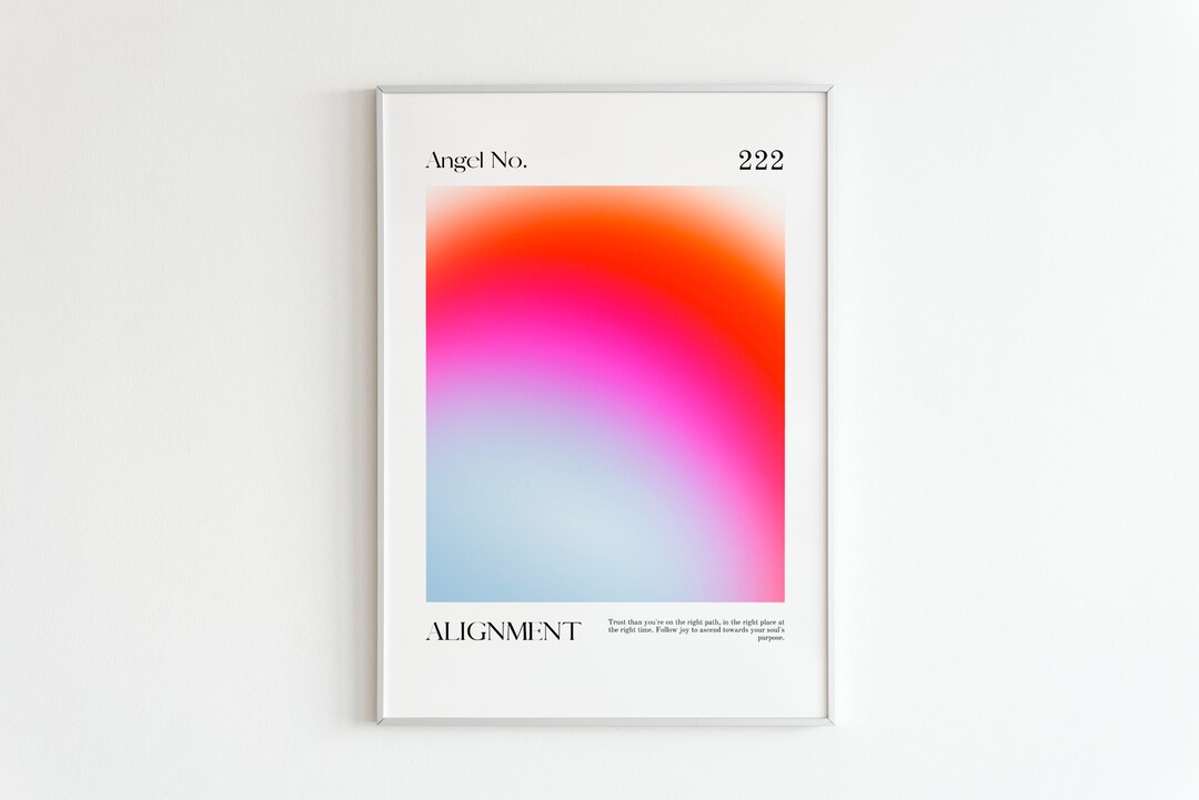 Spiritual Digital Art Alignment 222 Poster Wall Art Aura - Etsy