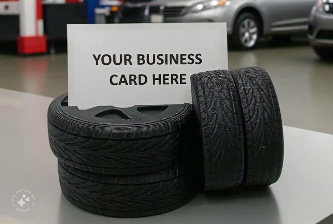 Stacked Tires Business Card Holder - Take Your Professional Outreach to ...