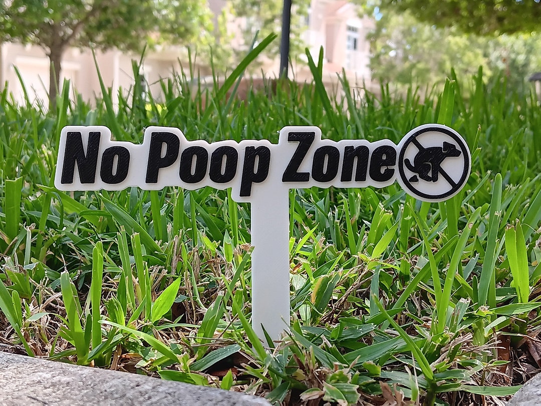 No Poop Zone Yard Signs - Etsy