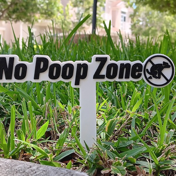 No Poop Zone Signs - Etsy