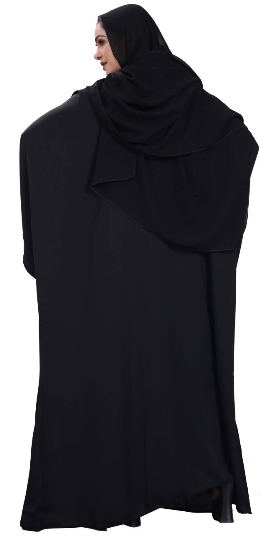Stylish Dubai Abaya for Muslim Women, Beautiful Black Beats Hand Work ...