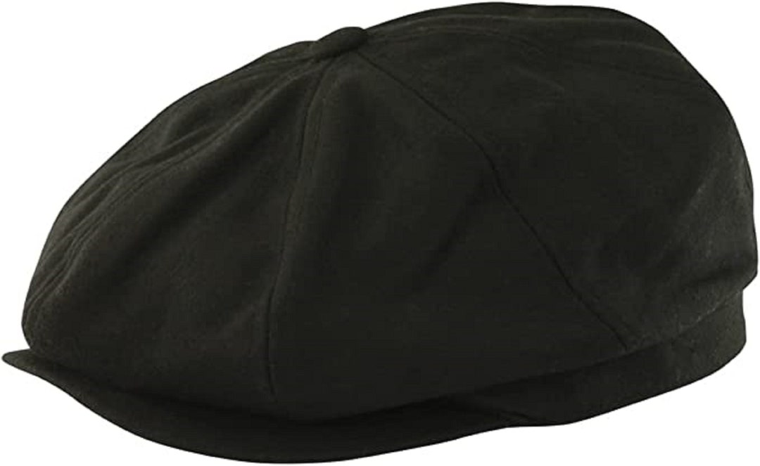 Mens Bakerboy Flat Cap 8 Panel Peaky Blinders Newsboy Black Gatsby ...