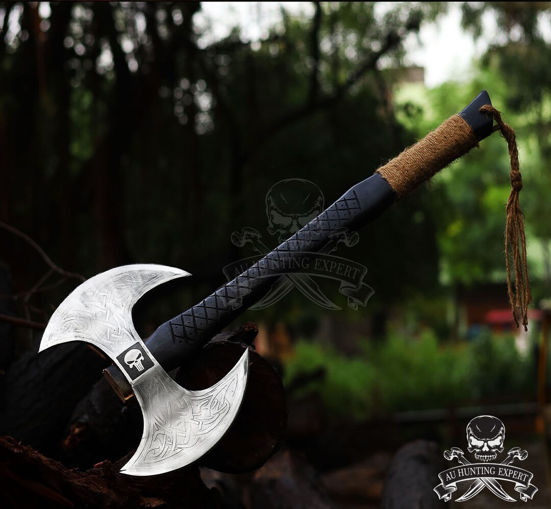 Double Headed Axe Beautiful Axe Viking Axe - Etsy