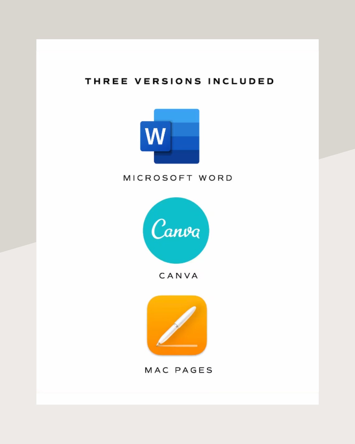 Resume Template Canva | Modern 3 Page Resume | Formal Resume Template ...