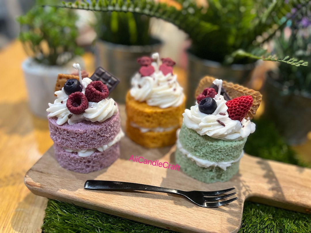 Realistic Candle/ Dessert Candle/ Cake Candle/ Unique Gift/ - Etsy