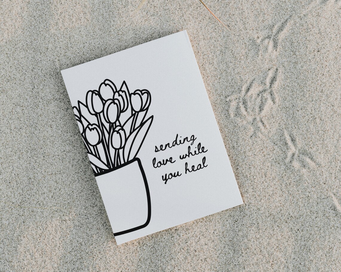 Minimalist Sympathy Card: Printable Condolence Card (digital Download ...