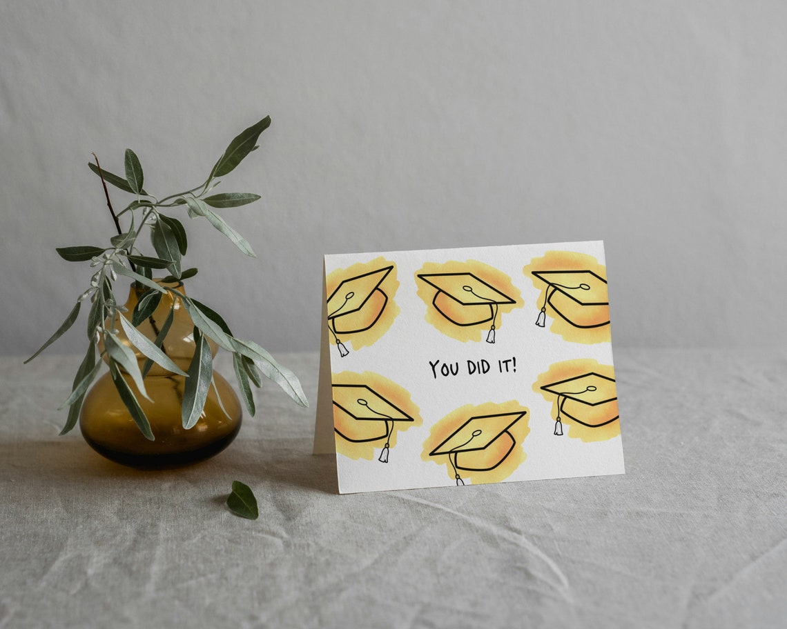 Printable Graduation Card Digital Congratulations Card Folding ...