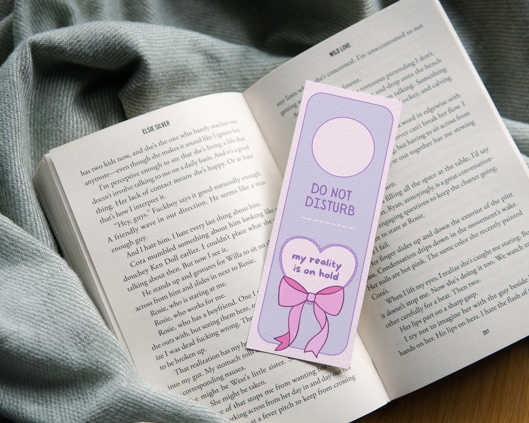Do Not Disturb Digital Bookmark Bundle Cute Printable Bookmark Bundle ...