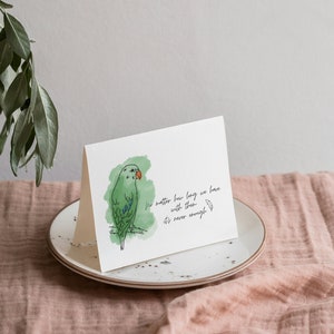 Canary Winged Bee Sympathy Card Printable Bird Condolence Card Parrot ...