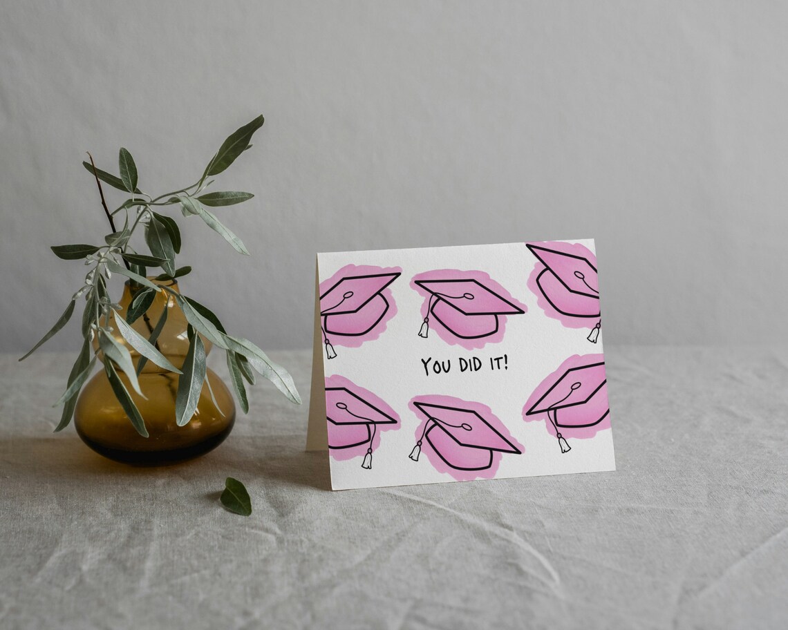 Printable Graduation Card Digital Congratulations Card Folding ...