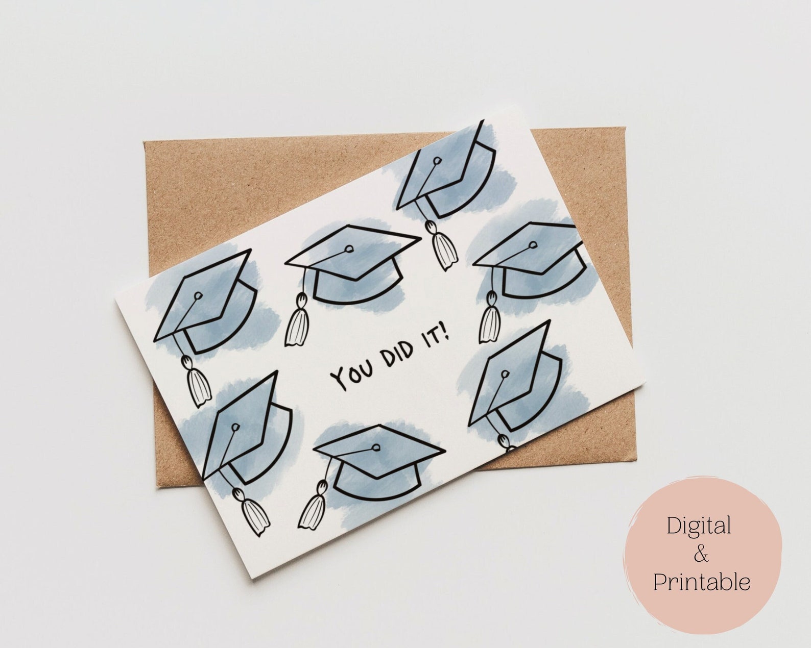 Printable Graduation Card Digital Congratulations Card Folding ...