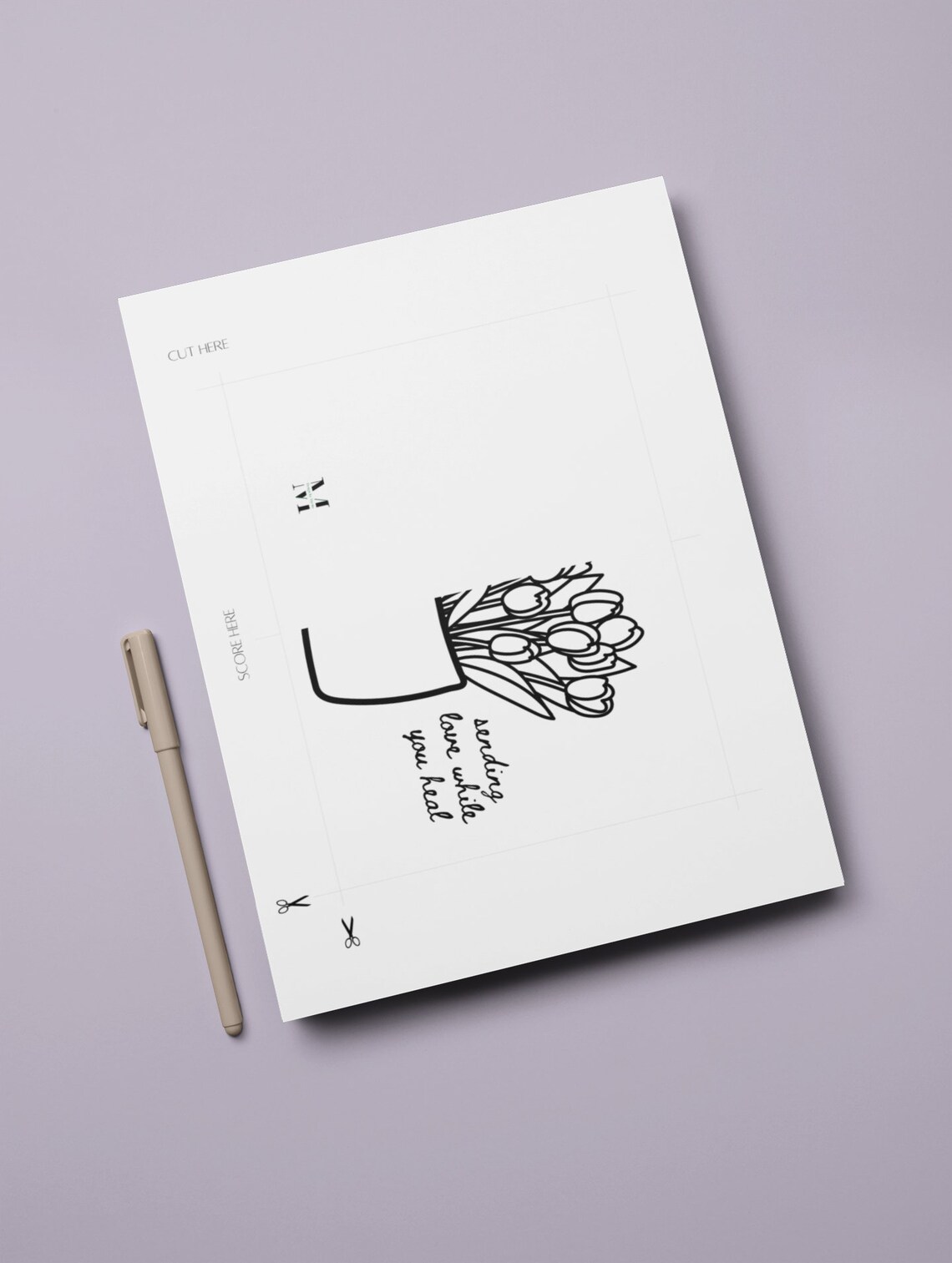 Minimalist Sympathy Card: Printable Condolence Card (digital Download ...