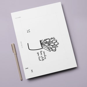 Minimalist Sympathy Card: Printable Condolence Card (digital Download ...