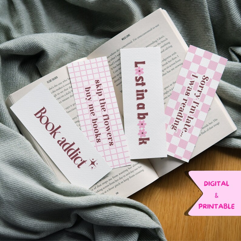 Book Lover Bookmark Set | Funny Reading Quotes (digital Download) - Etsy