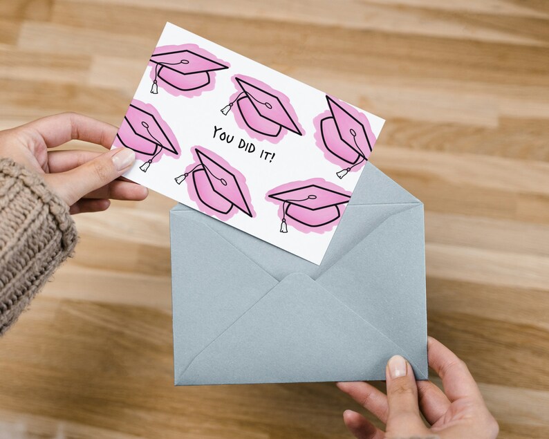 Printable Graduation Card Digital Congratulations Card Folding ...