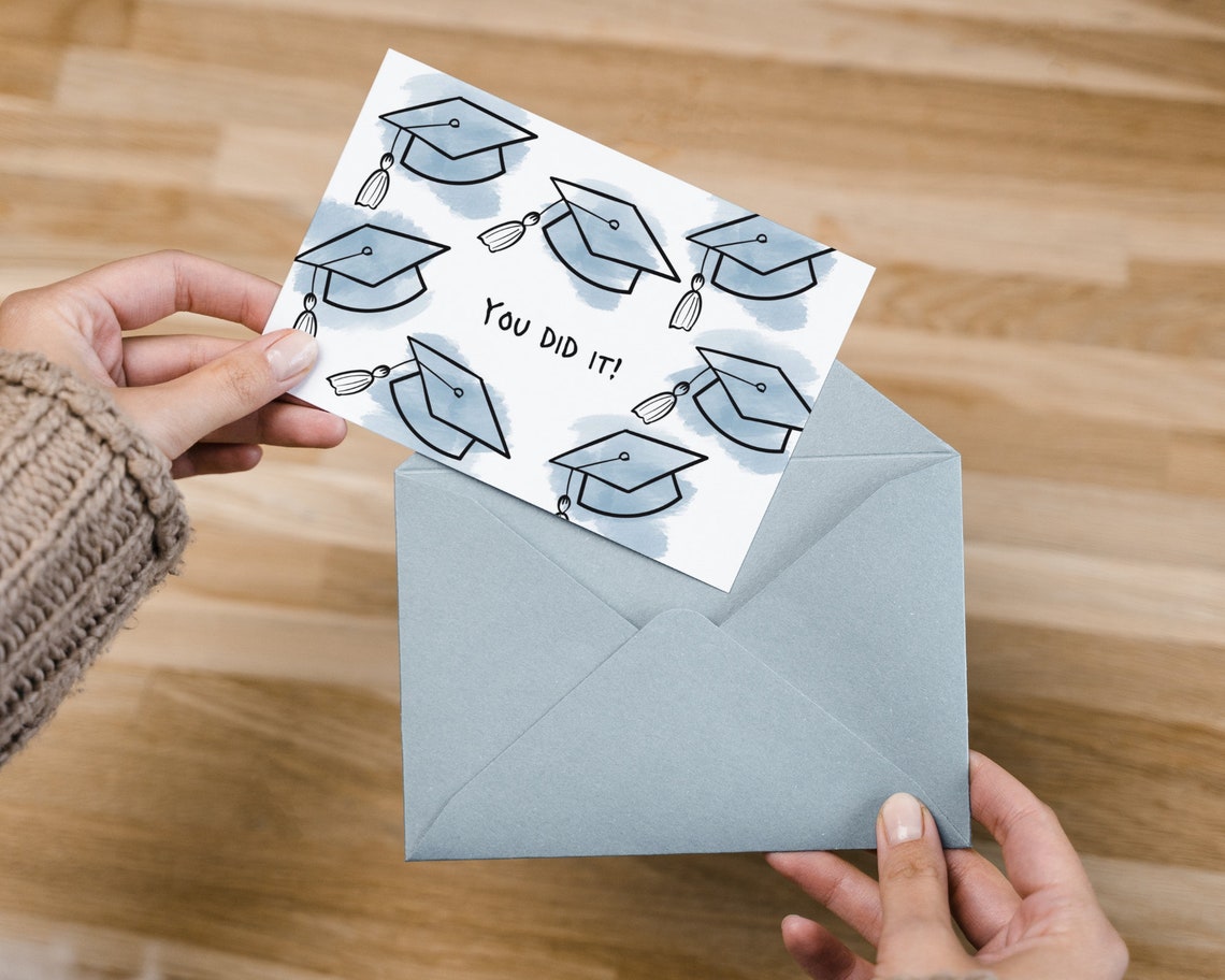 Printable Graduation Card Digital Congratulations Card Folding ...