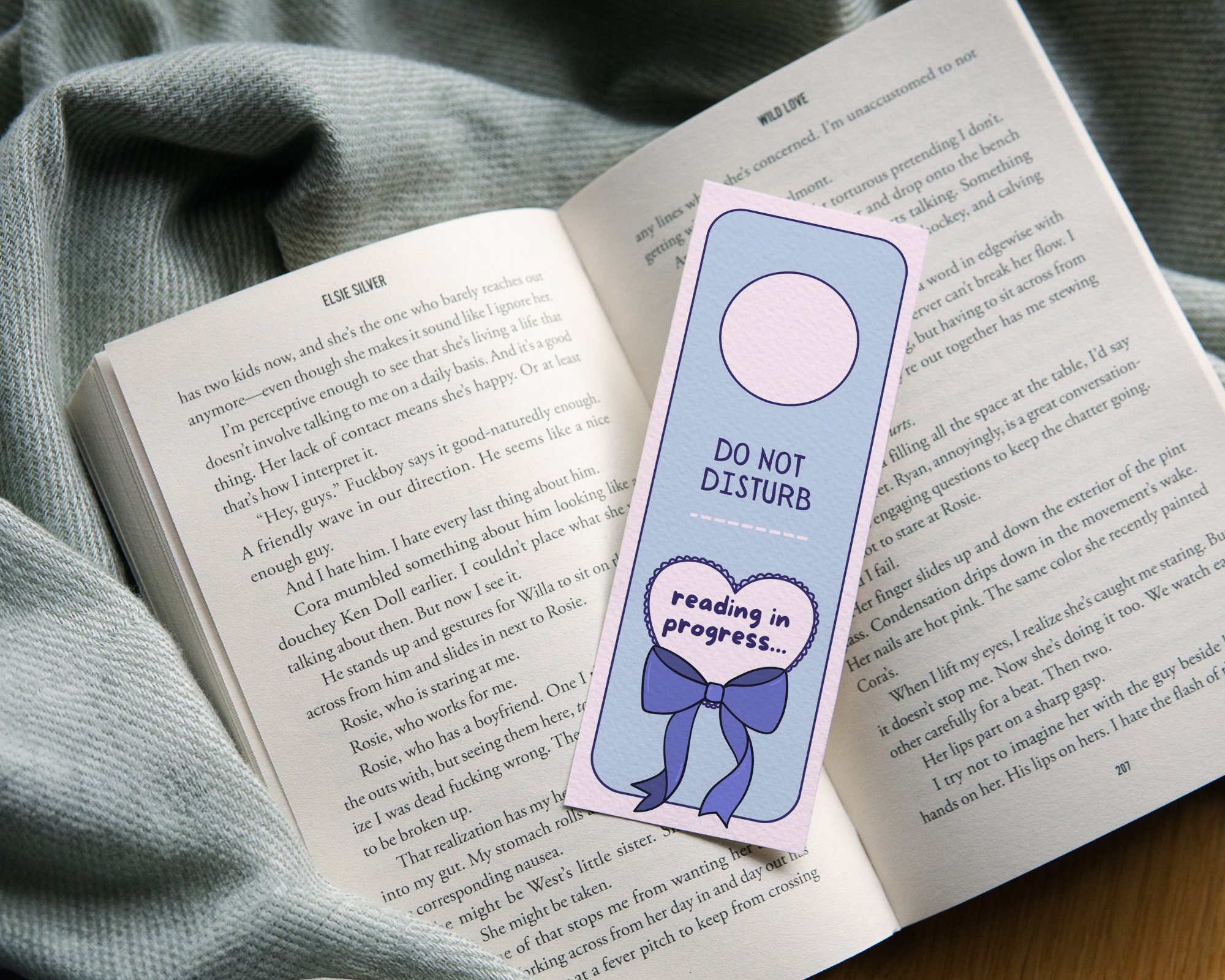 Do Not Disturb Digital Bookmark Bundle Cute Printable Bookmark Bundle ...