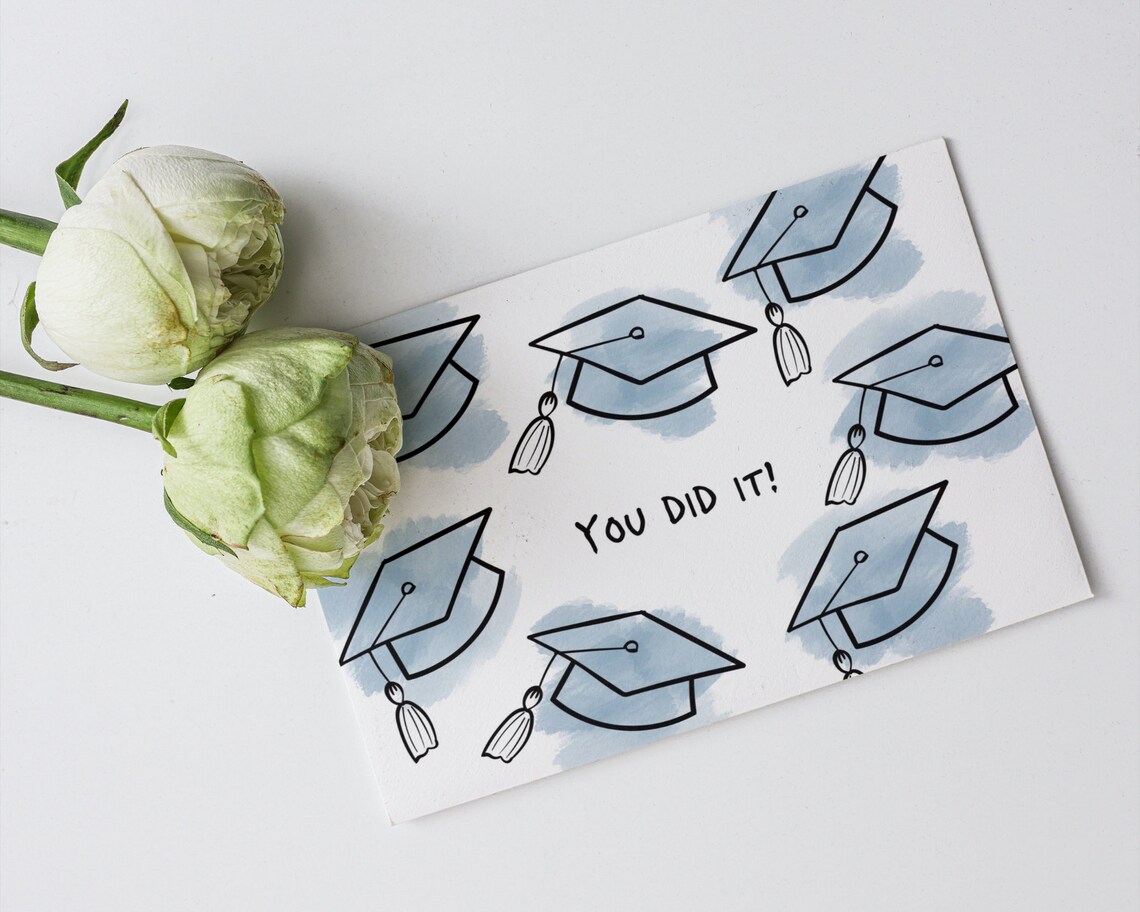 Printable Graduation Card Digital Congratulations Card Folding ...