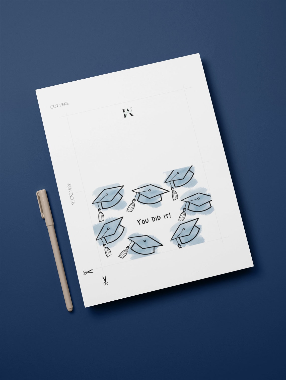 Printable Graduation Card Digital Congratulations Card Folding ...