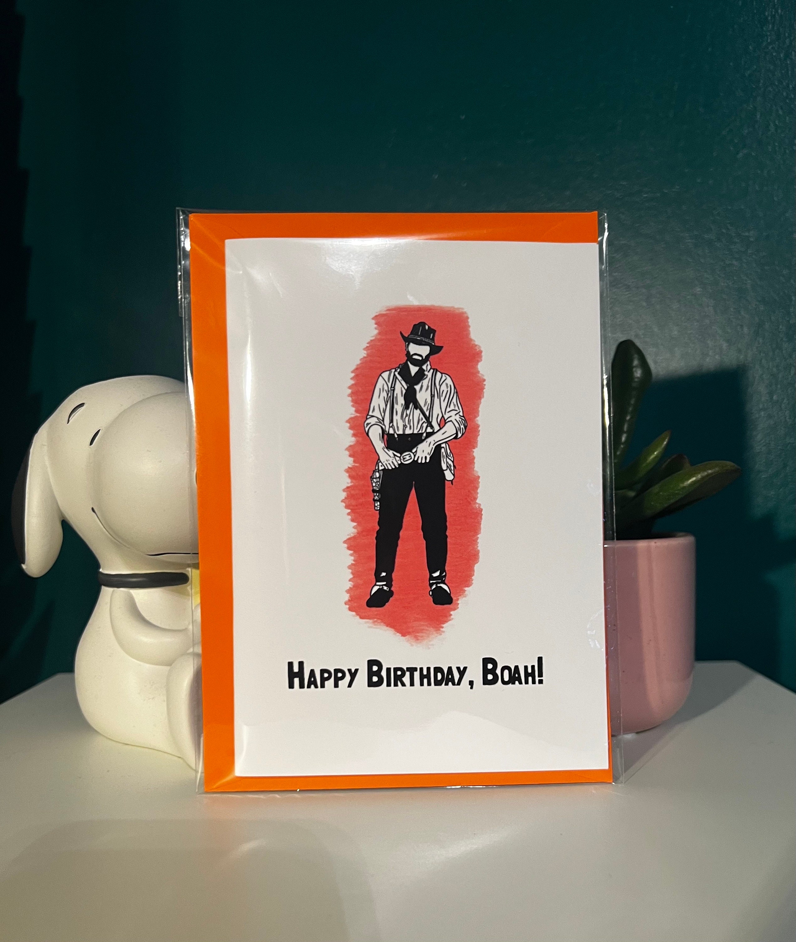 Red Dead Redemption 2 A6 Arthur Morgan Birthday Card - Etsy