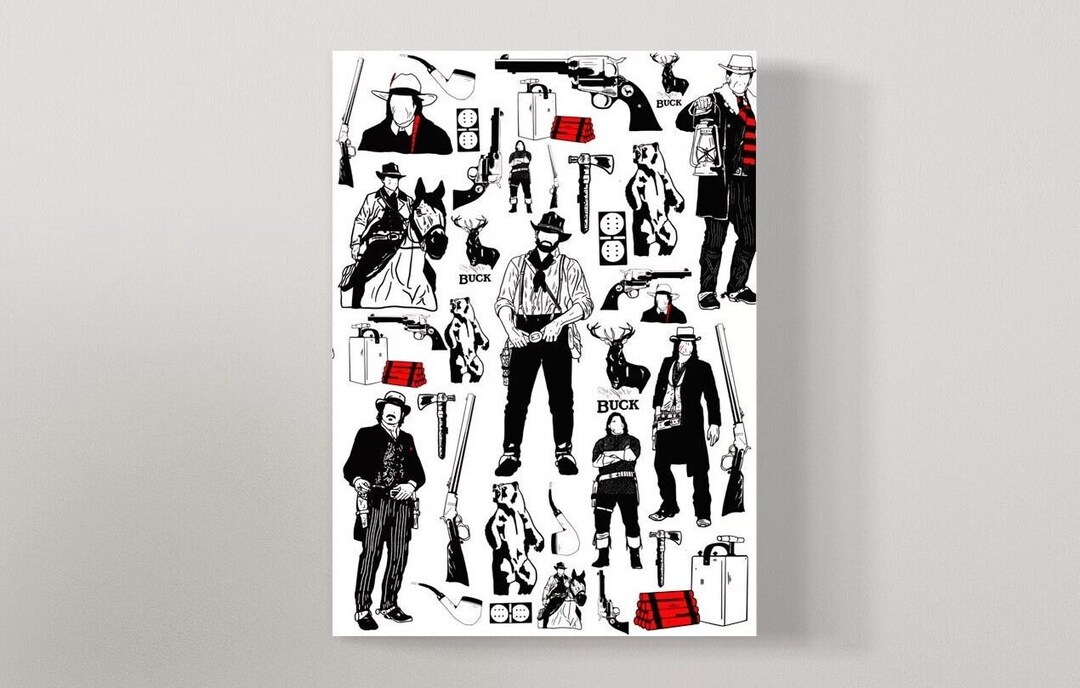 Handmade Red Dead Redemption 2 Art Inspired by the Game on an - Etsy ...