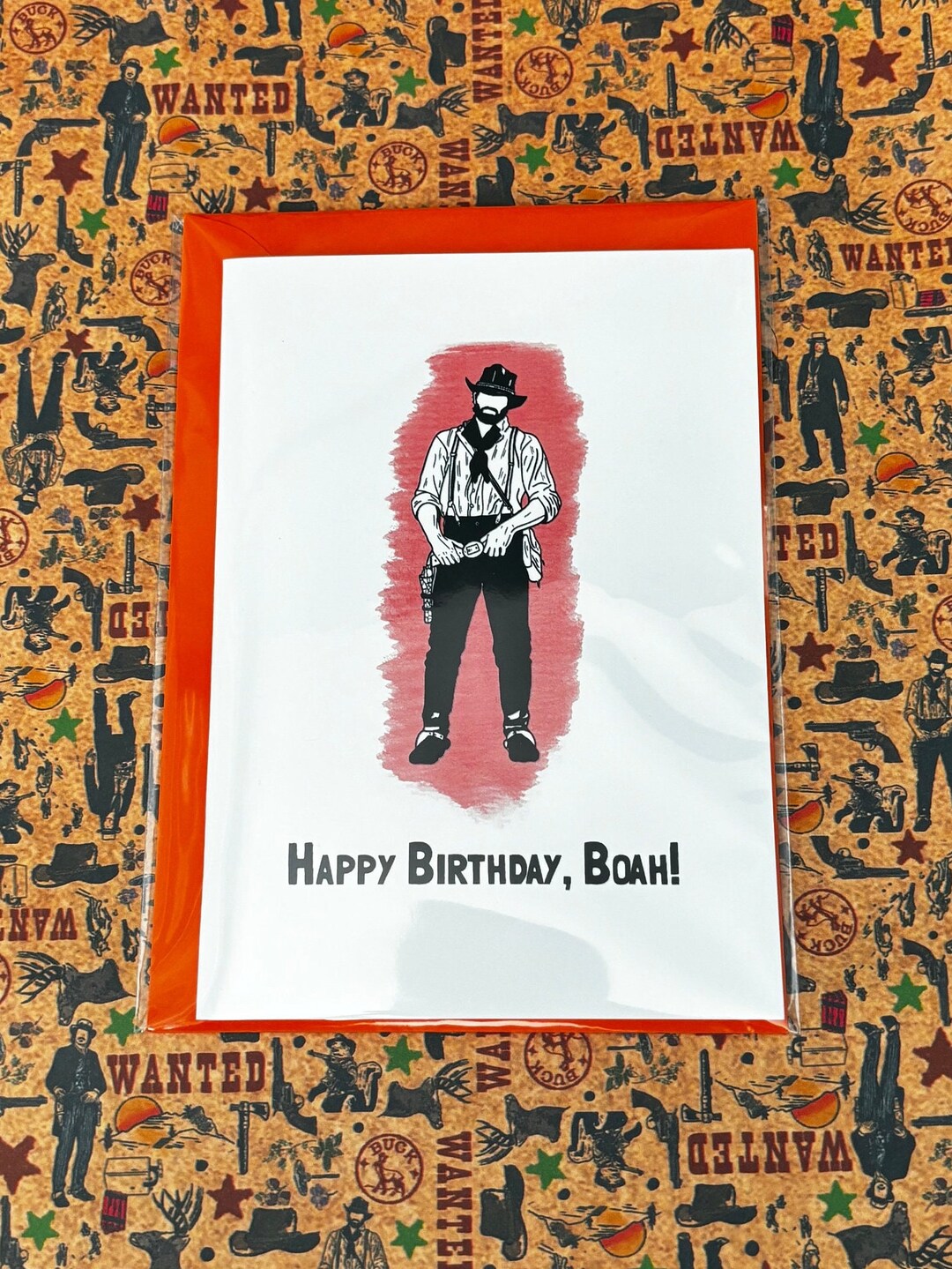 Red Dead Redemption 2 A6 Arthur Morgan Birthday Card - Etsy