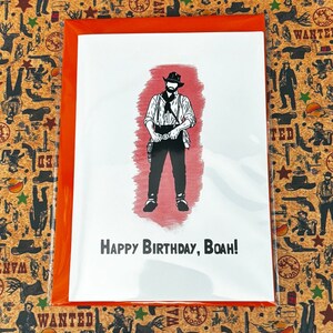 Red Dead Redemption 2 A6 Arthur Morgan Birthday Card - Etsy