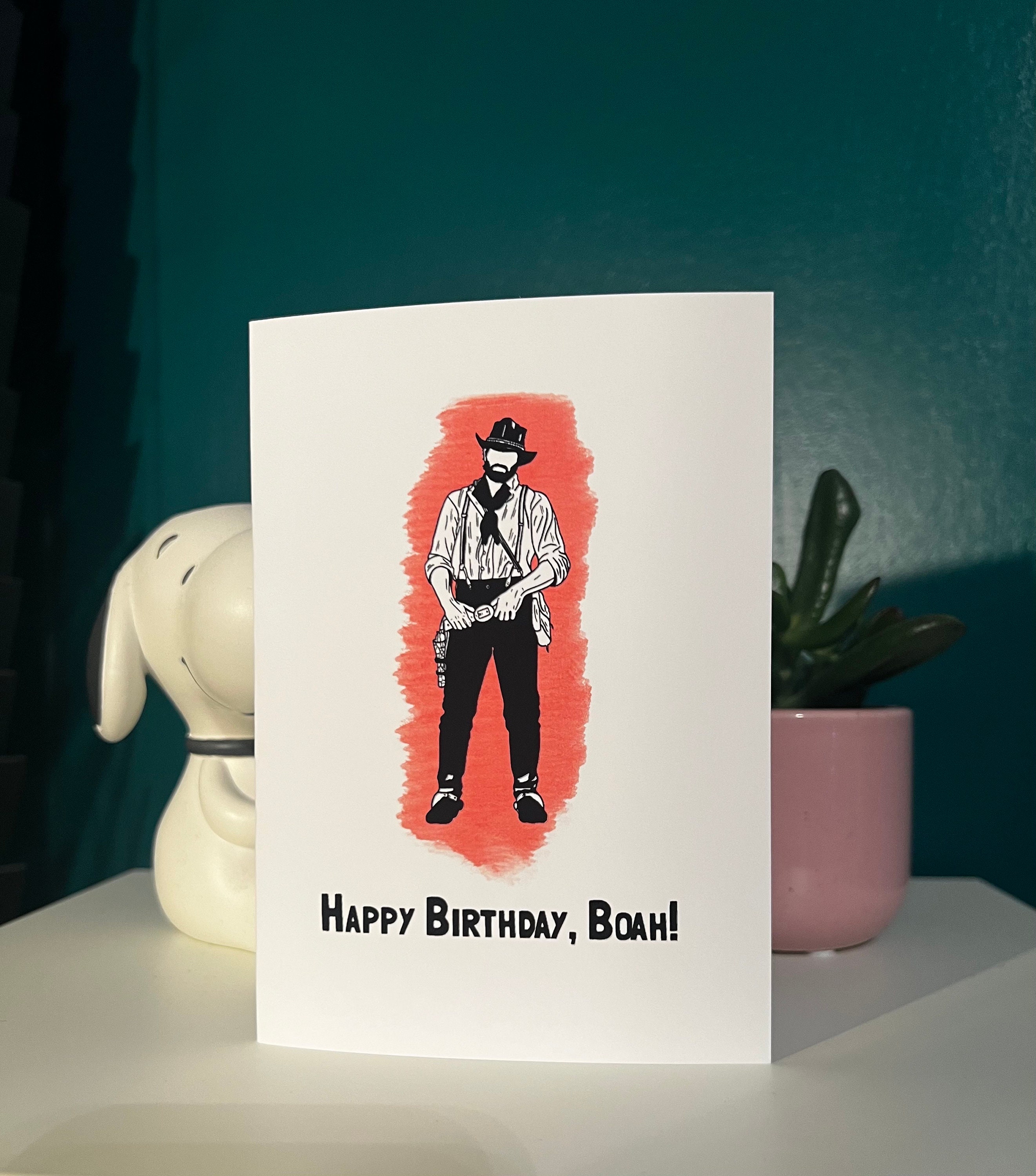 Red Dead Redemption 2 A6 Arthur Morgan Birthday Card - Etsy