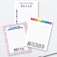 Mahjong Note Cards - Etsy
