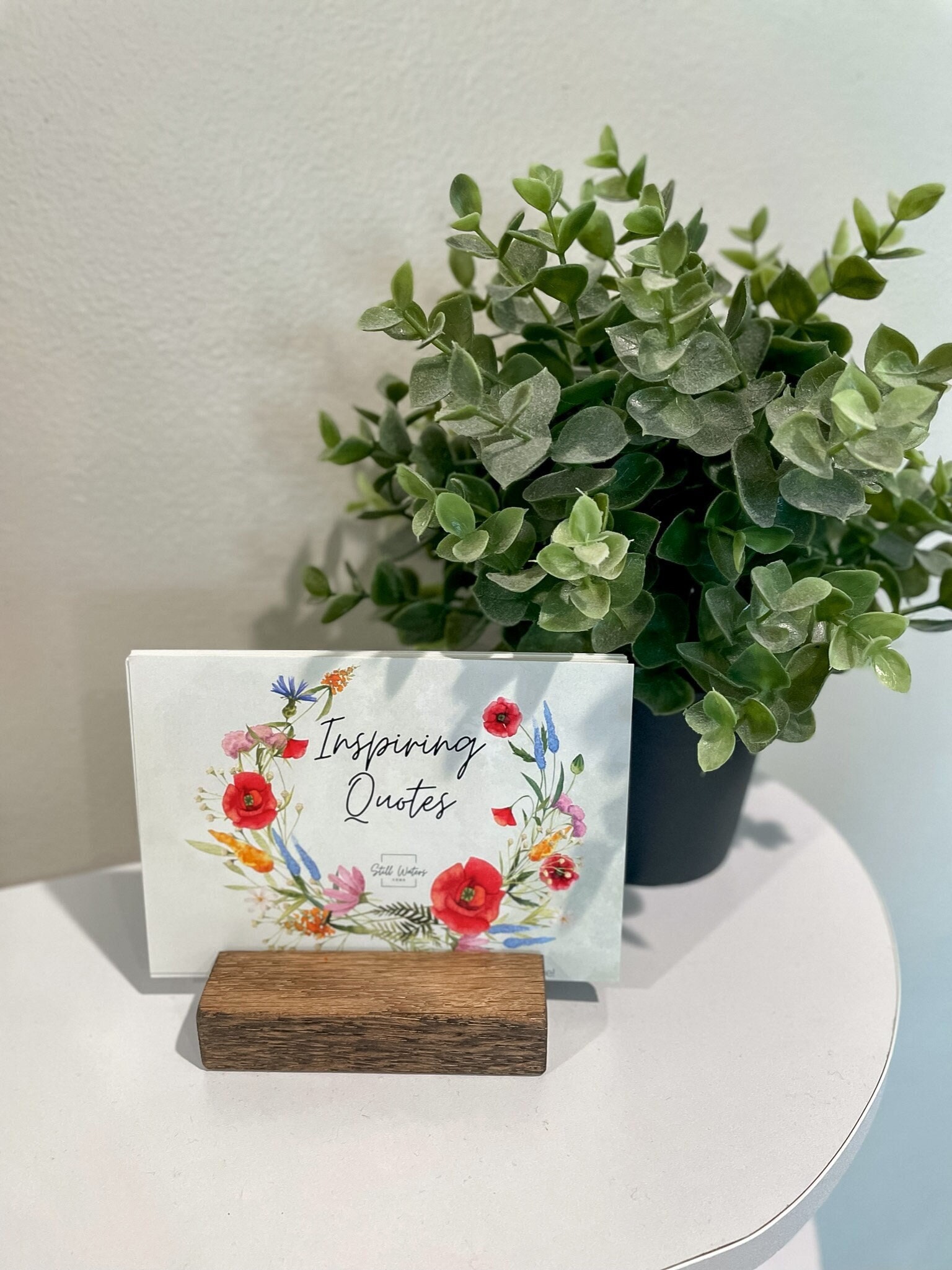 Inspiring Quotes Display Cards Handmade Wooden Stand 12 - Etsy