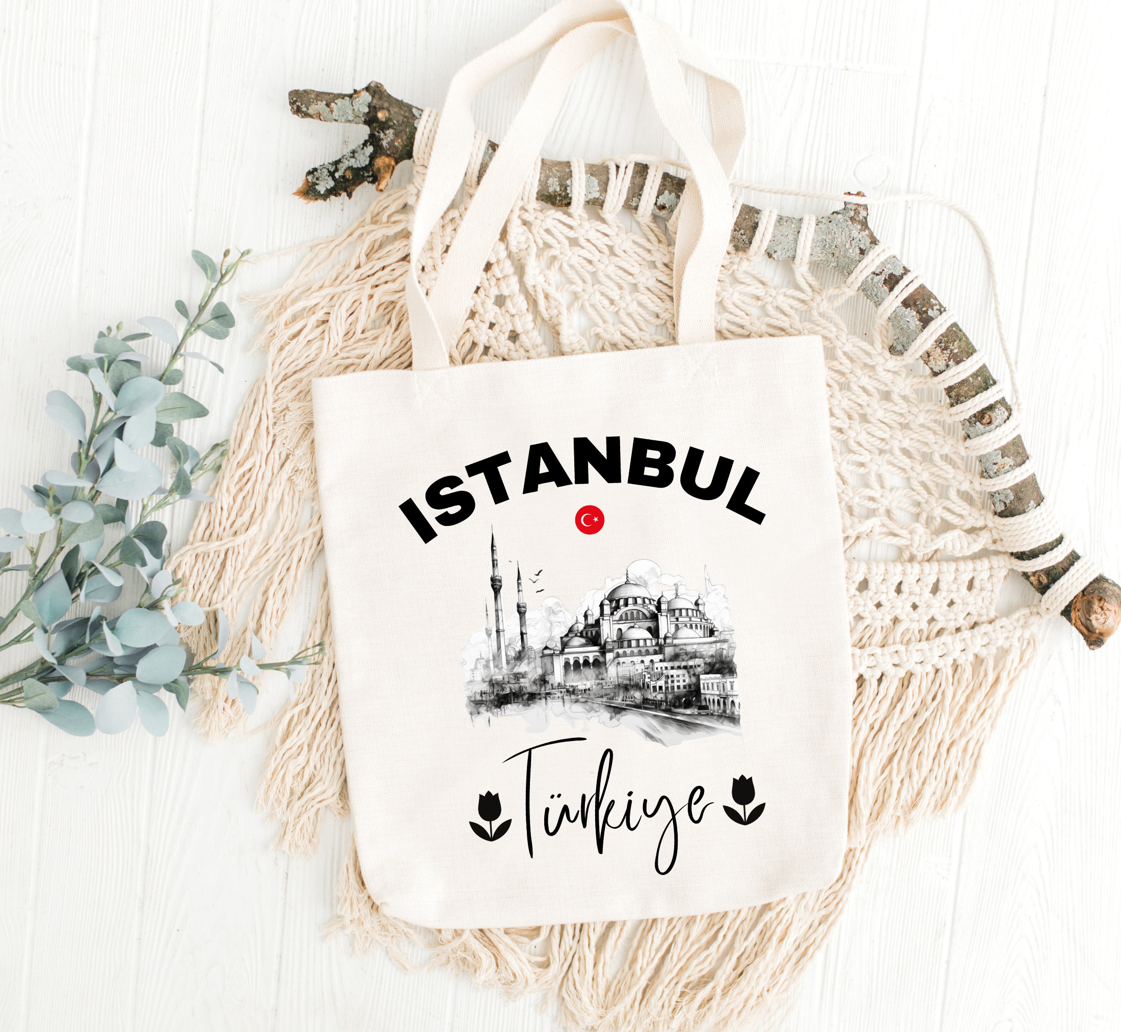 Istanbul Turkiye Tote Bag Istanbul Market Bag Traveler Gift University ...