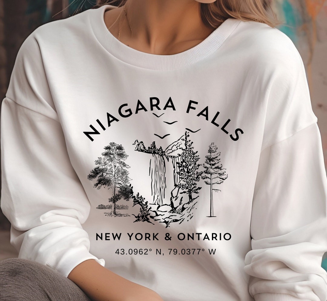 Niagara Falls Sweatshirt New York Ontario Sweater Canada Souvenir ...